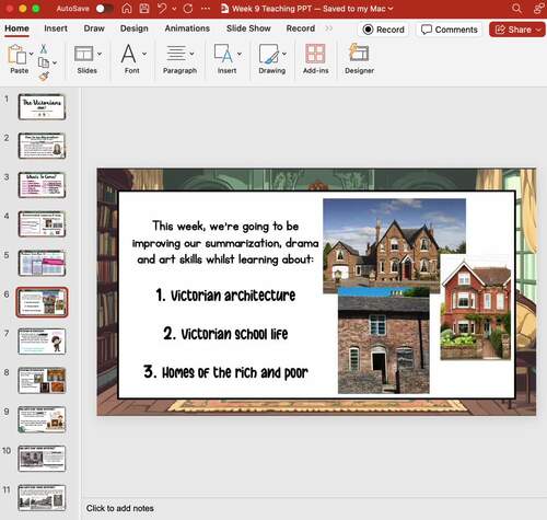 The Victorians History Unit || Rich & Poor - Homes and Schools || Week 9