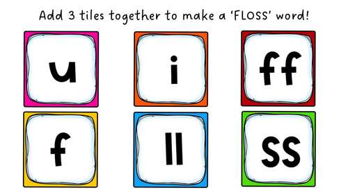 Floss Spelling Rule - build it! by Miss Bee is ME | TPT