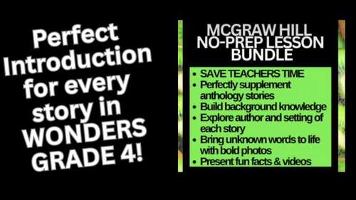 Wonders Unit 4 Reading Bundle | Google Slides Background Knowledge ...