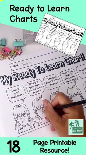 Executive functioning being ready to learn charts for SEL | TPT