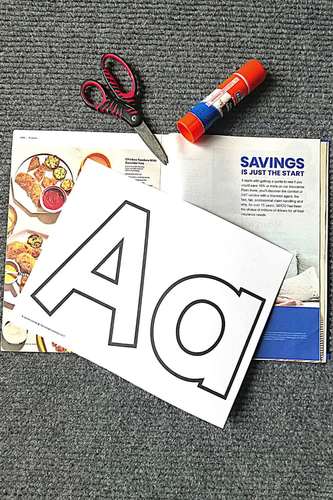 Alphabet Outlines with Capital and Lowercase Letters by The Connett ...