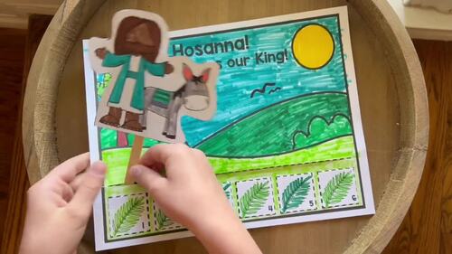 Palm Sunday - Easter Story Craft by Hope Is In The Sunrise | TPT