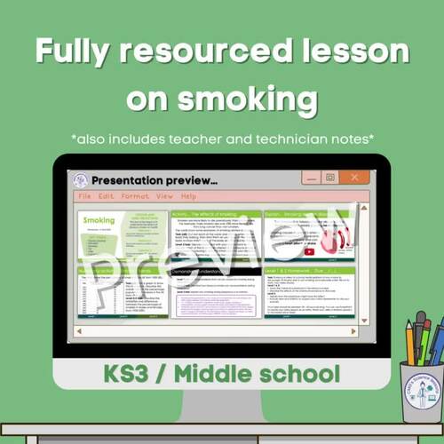 Smoking (KS3) by CMGs Science lessons | TPT