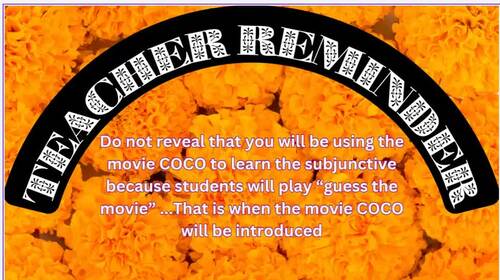 El subjuntivo con COCO (subjunctive tense mega lesson) by Mindful Mundo