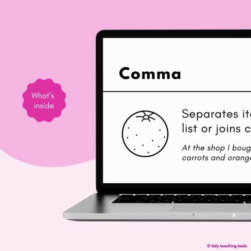 8 x Types of Punctuation Posters by tidy teaching tools | TPT