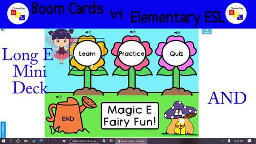 Boom™ Cards BUNDLE: Spring Fairies Magic E Practice (Long Vowels) W/ AUDIO