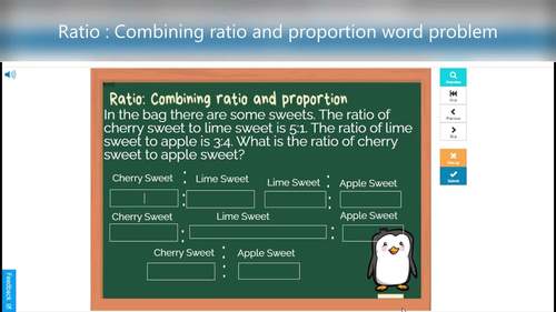 Ratio : Combining ratio and proportion Boom card by SG Math Guru