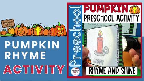Pumpkin Preschool Activity - RHYME AND SHINE by Preschool SOS | TPT