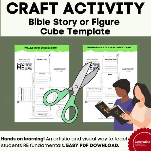 Bible Cube Box Craft by Australian Curriculum Adventures | TPT
