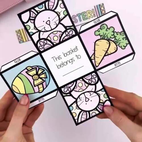 Easter Basket Craft by Mrs Edgar | TPT