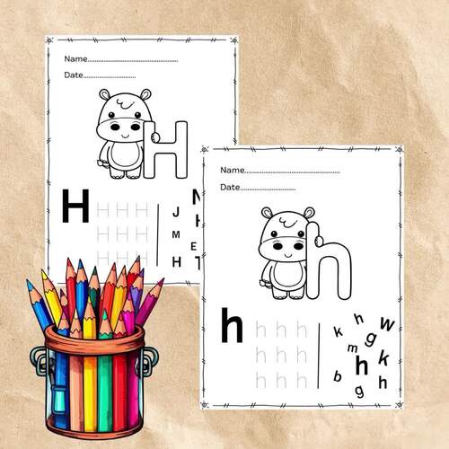 A-Z Paint/Write/Search,coloring page,Printable,Alphabet,Worksheets,Prek