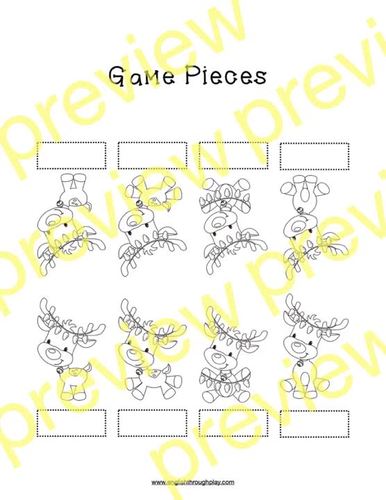 Reindeer Races - ESL Christmas and holiday games, flash cards and ...