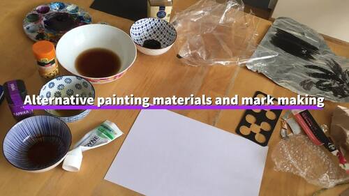 Alternative painting mediums and utensils by Pearl Teinert | TPT