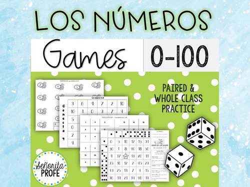 Los Números / Spanish Numbers Games by Senorita Profe | TpT