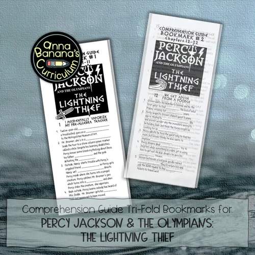 THE LIGHTNING THIEF Comprehension Guide Tri-Fold Bookmarks | TPT