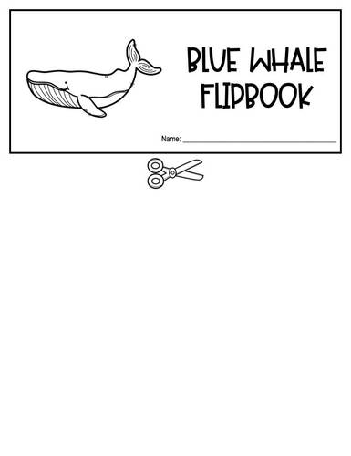 Ocean Animals Flipbook (Cut and No Cut Options) by Heather Huhman