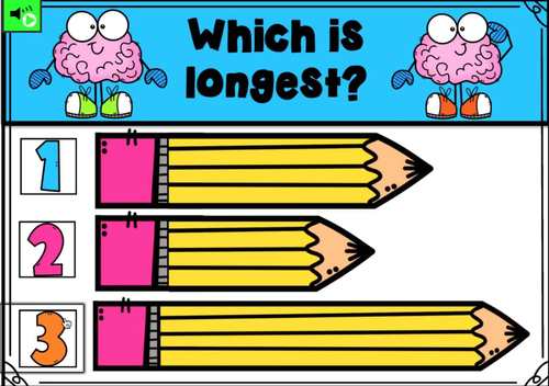 Boom Cards Comparing Length by Della Larsen's Class | TPT