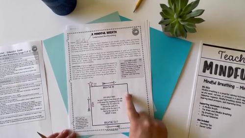 Mindful Breathing | Mindfulness Lesson by Positively MOXIE | TPT