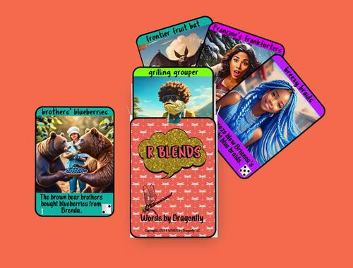 R Blends Articulation Game Cards for Speech Language Therapy – Older ...