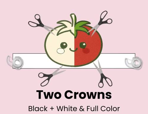 Tomato Crown / Mask / Costume / Animal / Headband ** Two Crowns