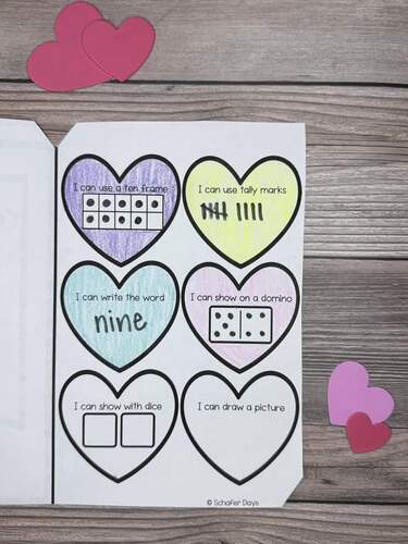 Candy Heart Number Sense Craft | Valentine Math Activity | Numbers 0–10
