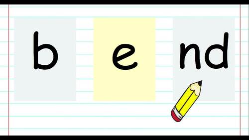 Orton Gillingham Blending Board with Ending Blend Words - Powerpoint