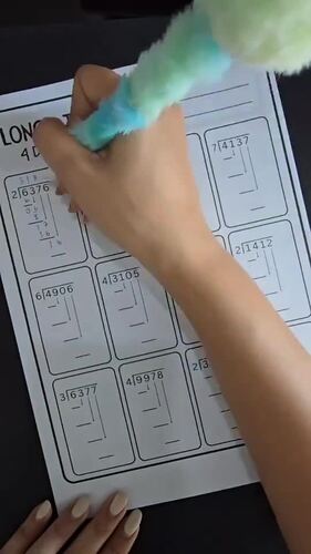 Long Division Practice : 4 Digit by 1 Digit Mastery! Worksheets | Math