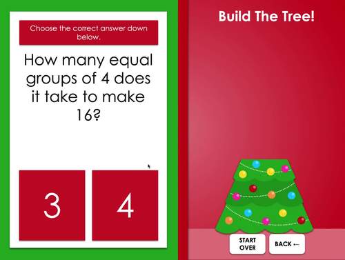 Christmas Division Digital Math Game for Google Slides ™ | TPT