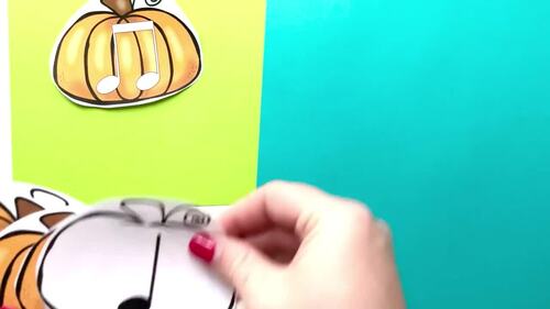 Pumpkin Rhythm Composition Cards for Elementary Music Centers | TPT