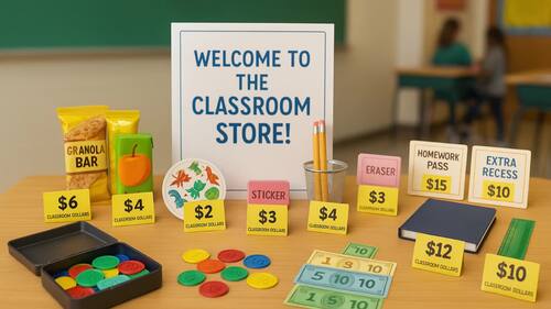 Financial Literacy Project | The Classroom Store Simulation | S. S. T. T.