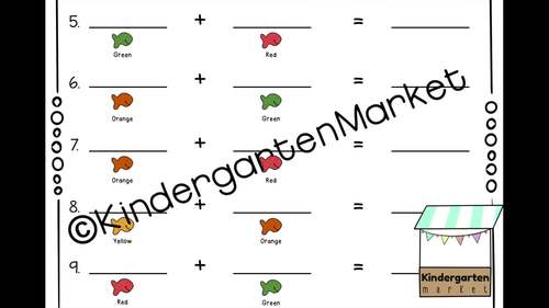 Fun Worksheets with Goldfish | Graphing Counting Adding Sorting and ...