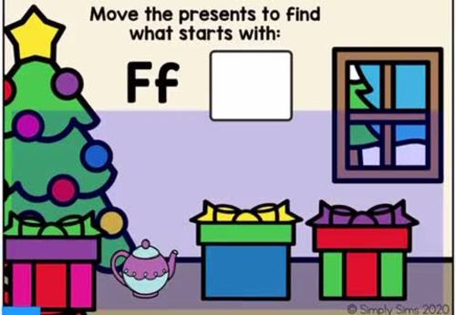 Christmas | Boom Cards | ABC | Beginning Sounds | Find the Present ...