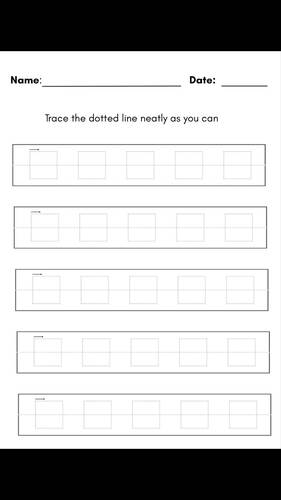 Tracing shape practice by veenniez veena | TPT