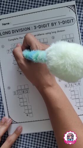 Long Division 3 Digit by 1 worksheets | Problem Solving | Number Sense ...