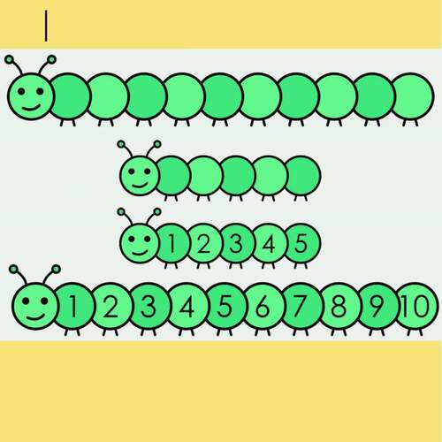Spring Caterpillars (Counting Caterpillar Sections) - Clipart by Lesson ...