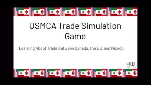 USMCA Trade Simulation Game Kit by KL Easy Edventures | TPT