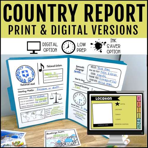 Country Research Report in Digital & Print by Bruno's Blackboard