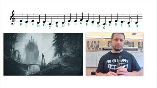 Dies Irae Recorder Halloween Sheet Music with Downloadable Backing Track