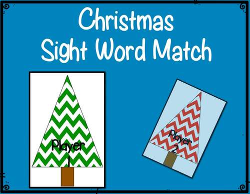 Christmas Sight Word Match Game by The Teaching Scene by Maureen