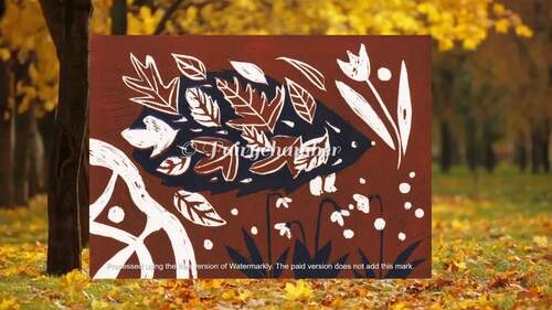 Hedgehog Autumn Wall Art Crafting, Card Making 3 Sizes + Bookmark