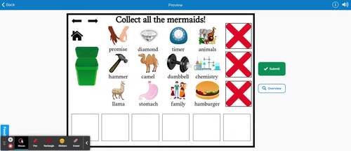 Summer | Articulation game | Collect Mermaids | Early sounds BOOM™ Cards