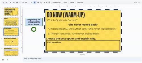 Breakdown for Citing Text Evidence by Love and Literacy Lane | TPT