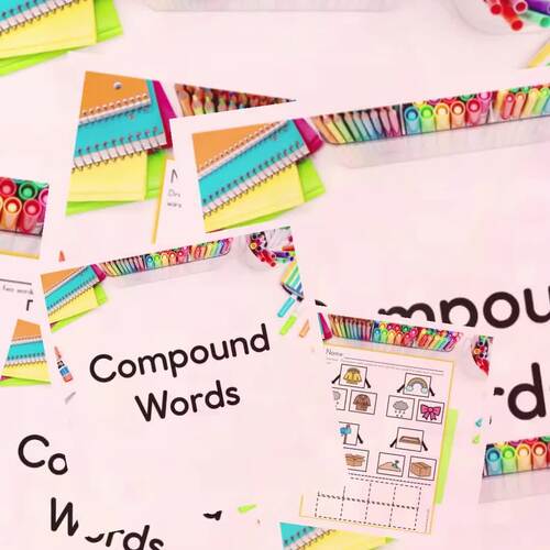 Compound Words Worksheets for Kindergarten | Compound Word Cut and Paste