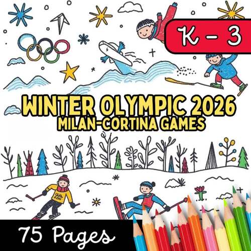 Winter Olympics K–3 Activities | Coloring, Games & Puzzles | 2026 Milan ...