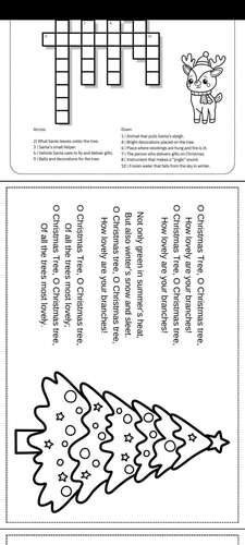 Christmas | Activity Pack | Printable by The Designer English Teacher