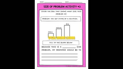 Social Emotional Learning: 'Size of Problem' Activities | TPT