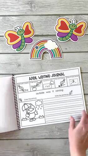 Monthly Writing Journals for Special Education - April | TPT