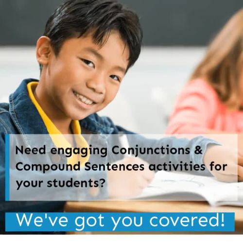 Compound Sentences and Conjunctions Activities | Digital & Print