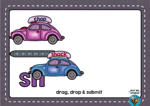 Digraphs CH SH Sorting Boom Cards Game by Busy Bee Studio | TPT