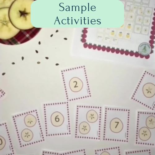 Fall Activities for Preschool-Apples by Vincent Prints | TPT